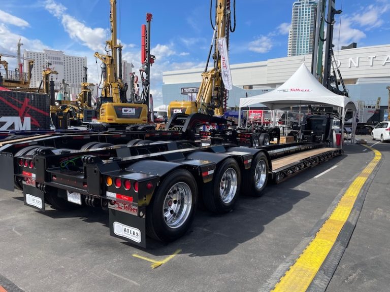 Talbert Manufacturing Featured Customized 70SA-RC-RA Trailer at CONEXPO ...